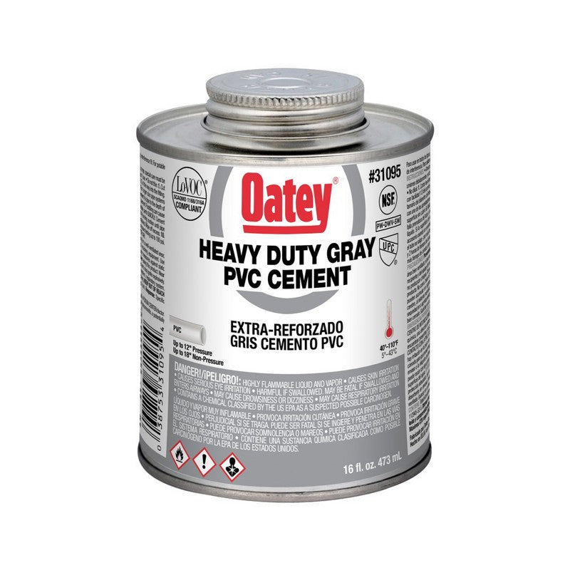 Oatey® 16 oz. PVC Heavy Duty Gray Cement - Etowah, TN - Madisonville, TN - Loudon, TN - Vonore ...