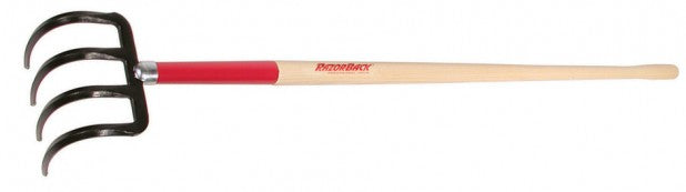 Razor-Back 4 Tine Potato Hook, Forged, With Wood Handle - Etowah, TN ...